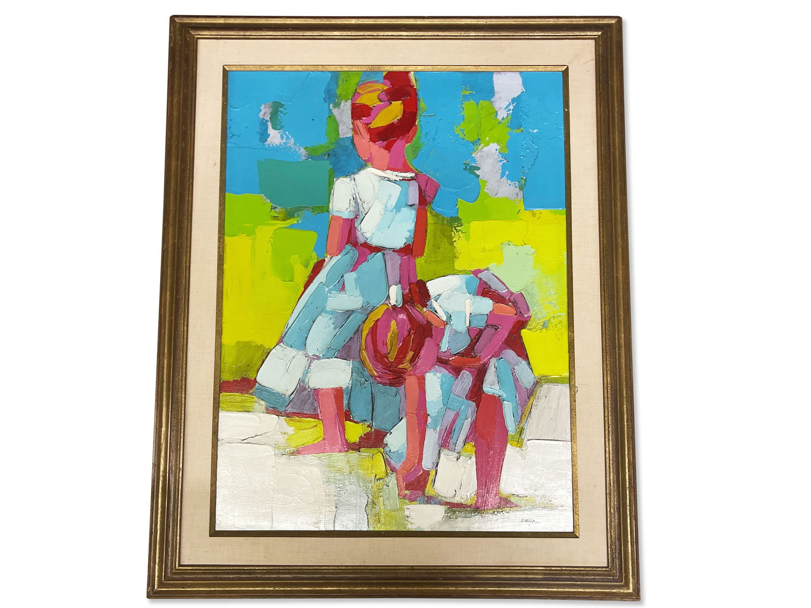 Roberto Moya. Oil/canvas, Children Auction