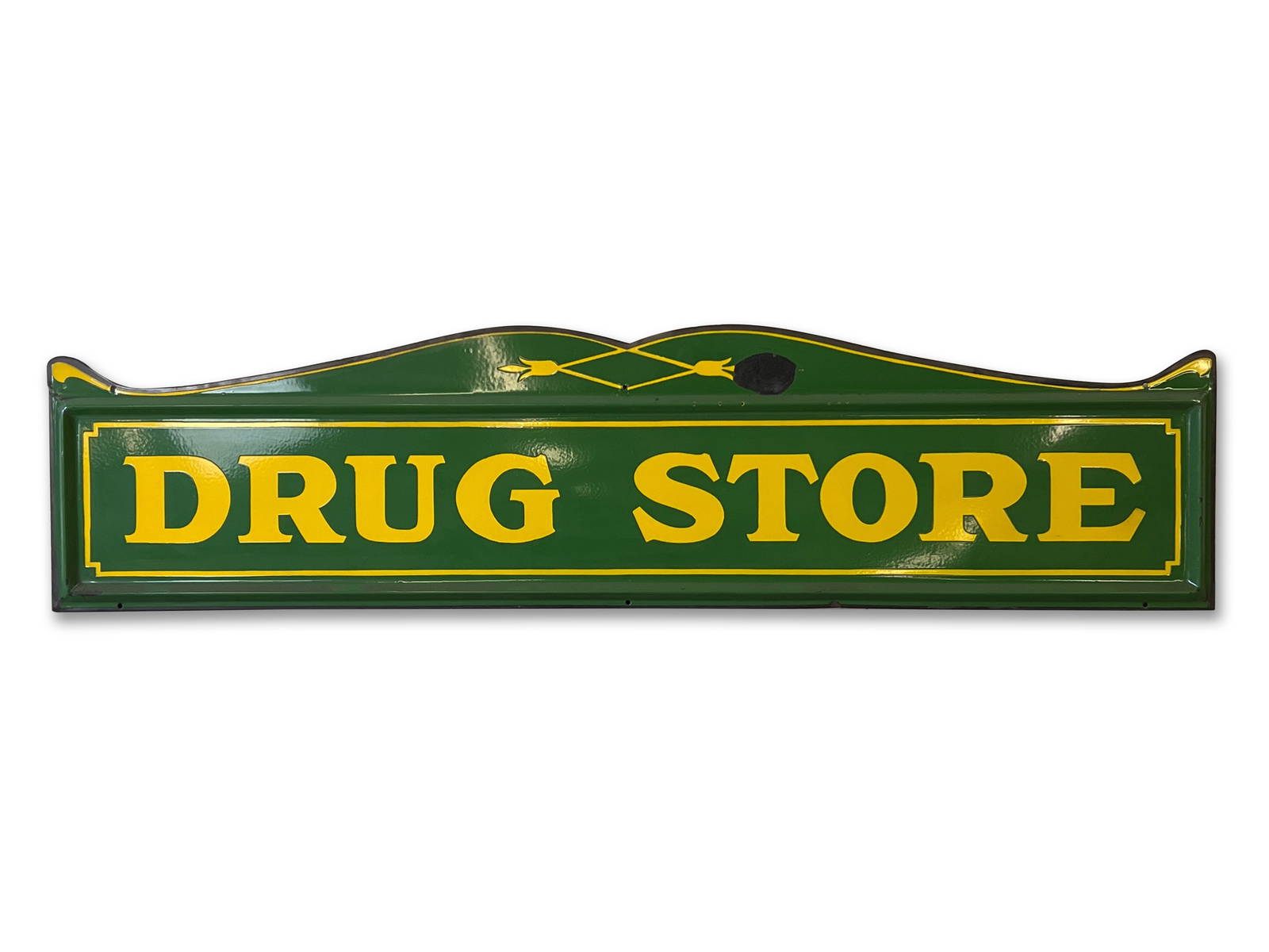 Coca-cola Drug Store Porcelain Sign Auction