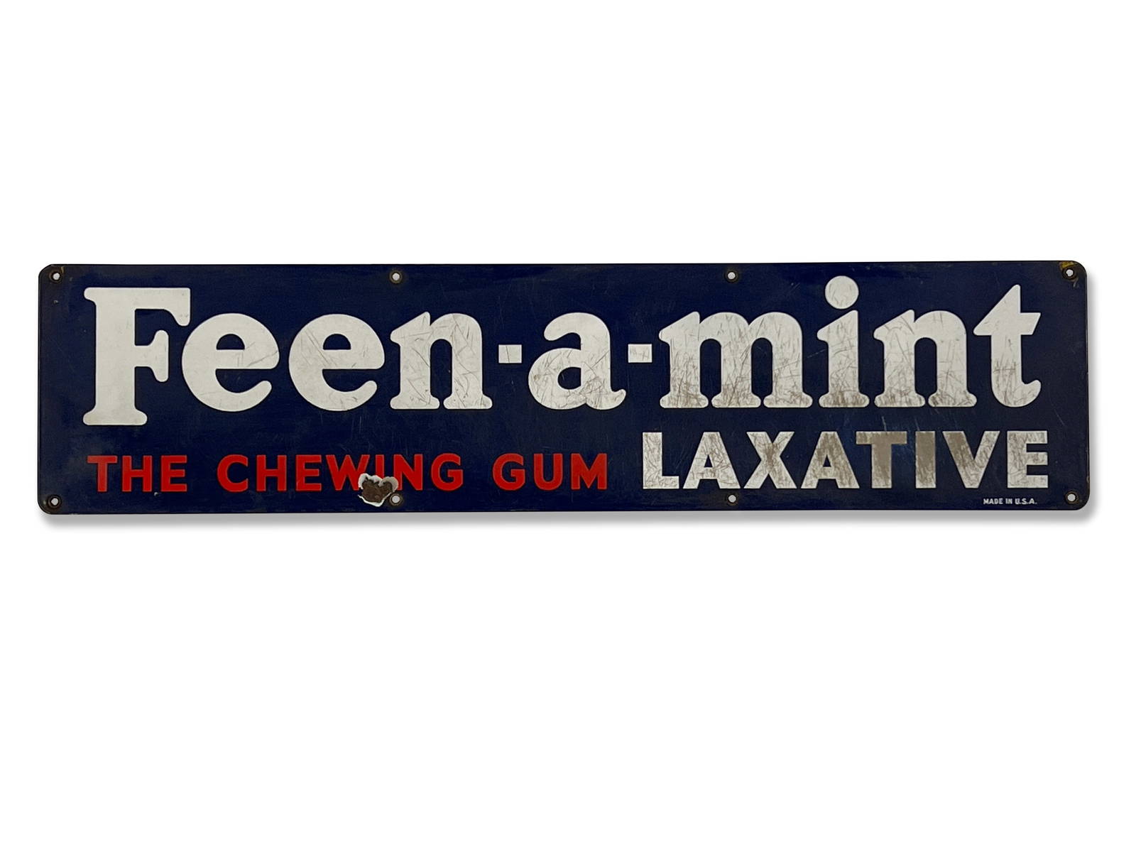 Feen-a-mint Porcelain Laxative Sign Auction