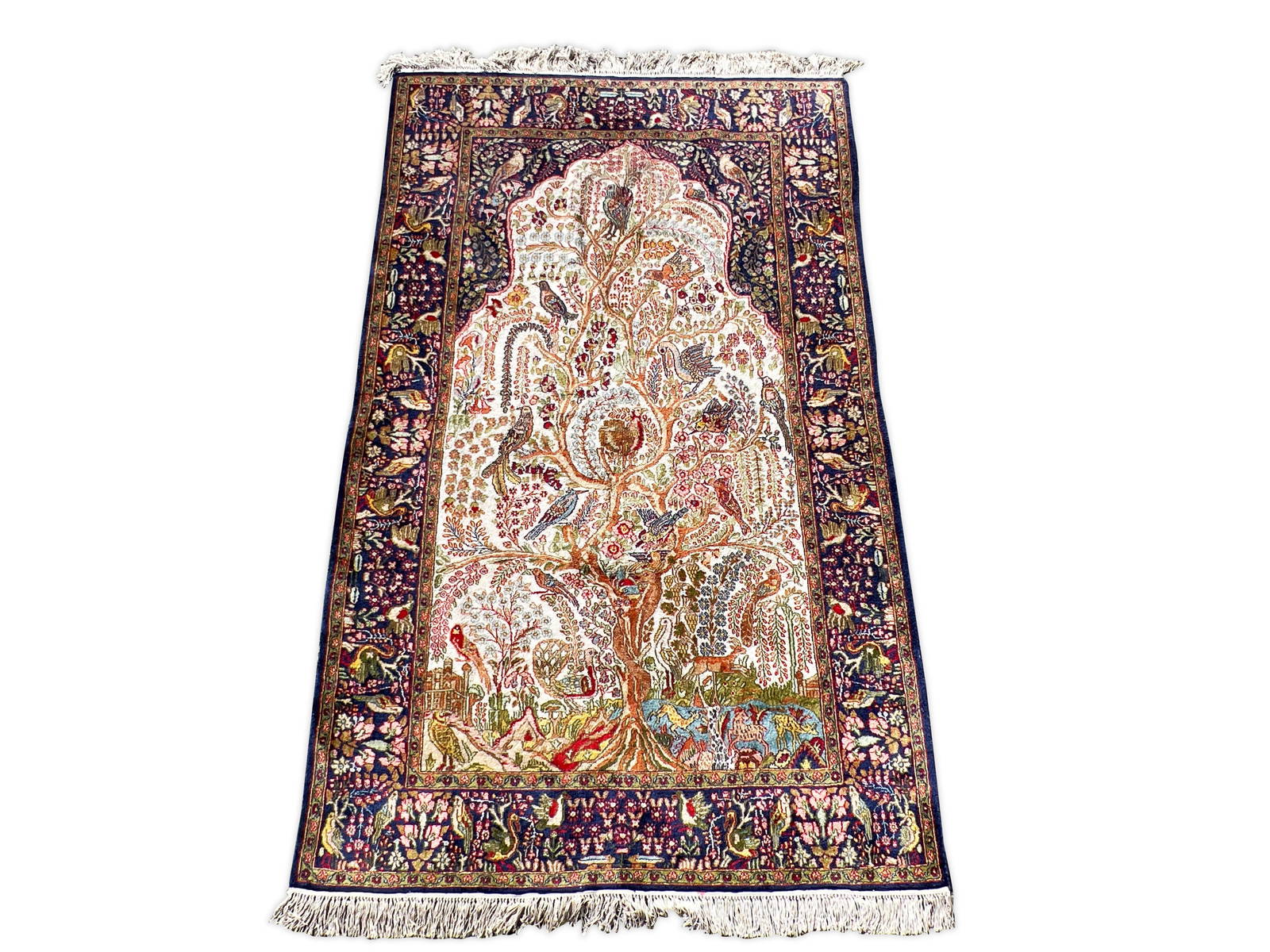 Silk Tree Of Life Area Carpet, 6ft X 3ft 9in Auction