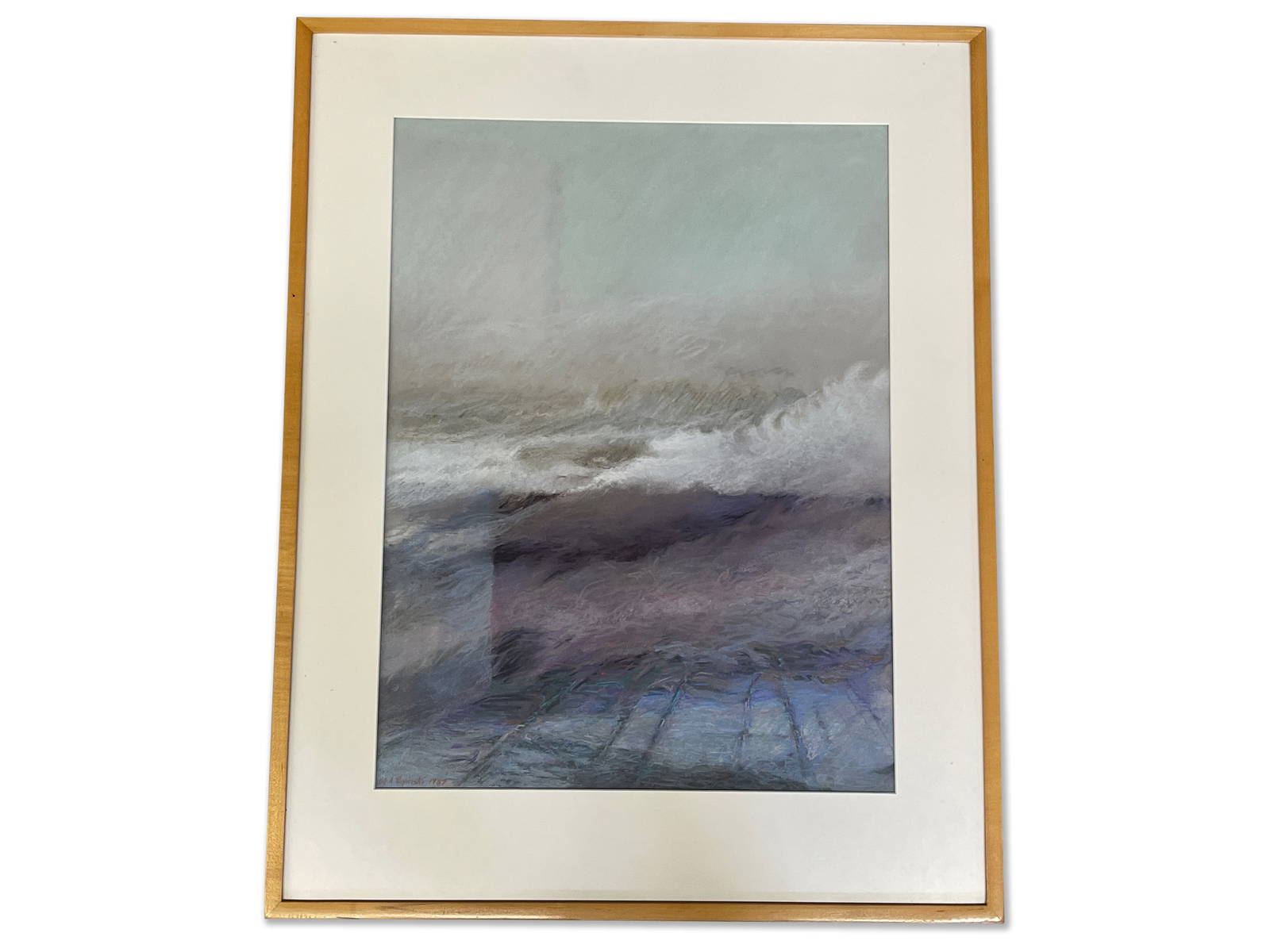 Jill A Rupinski. Oil Pastel/paper: Envelopment Auction