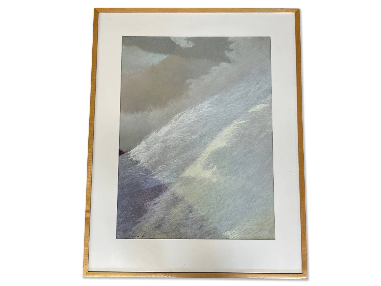 Jill A. Rupinski. Oil Pastel/paper: Open End Auction