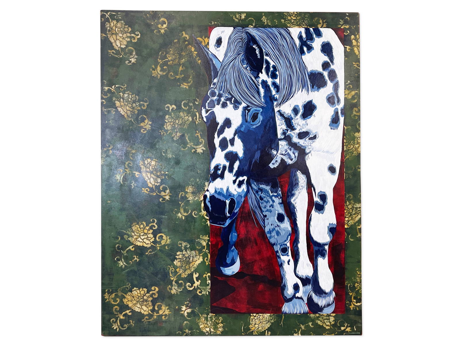 Tim Mcmeans. Acrylic/wood: Crossing Plains Auction