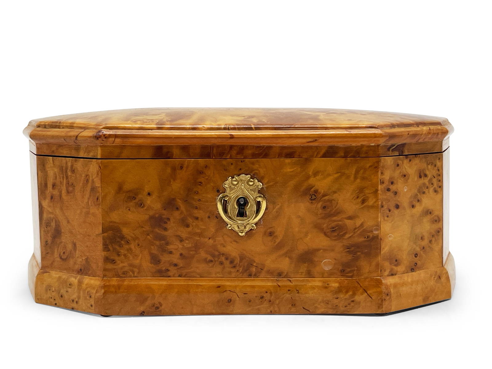 Swiss Burl Wood Music Box Auction