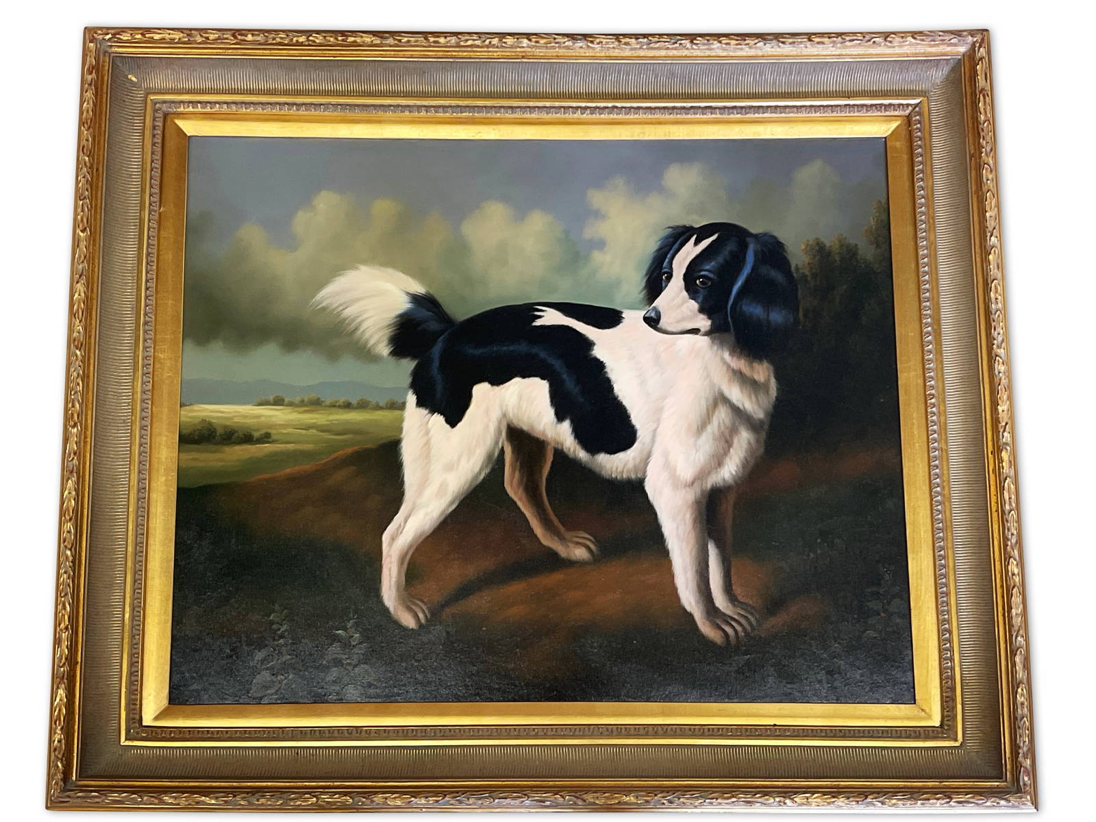 William Shipley. Oil/canvas: Springer Spaniel Auction