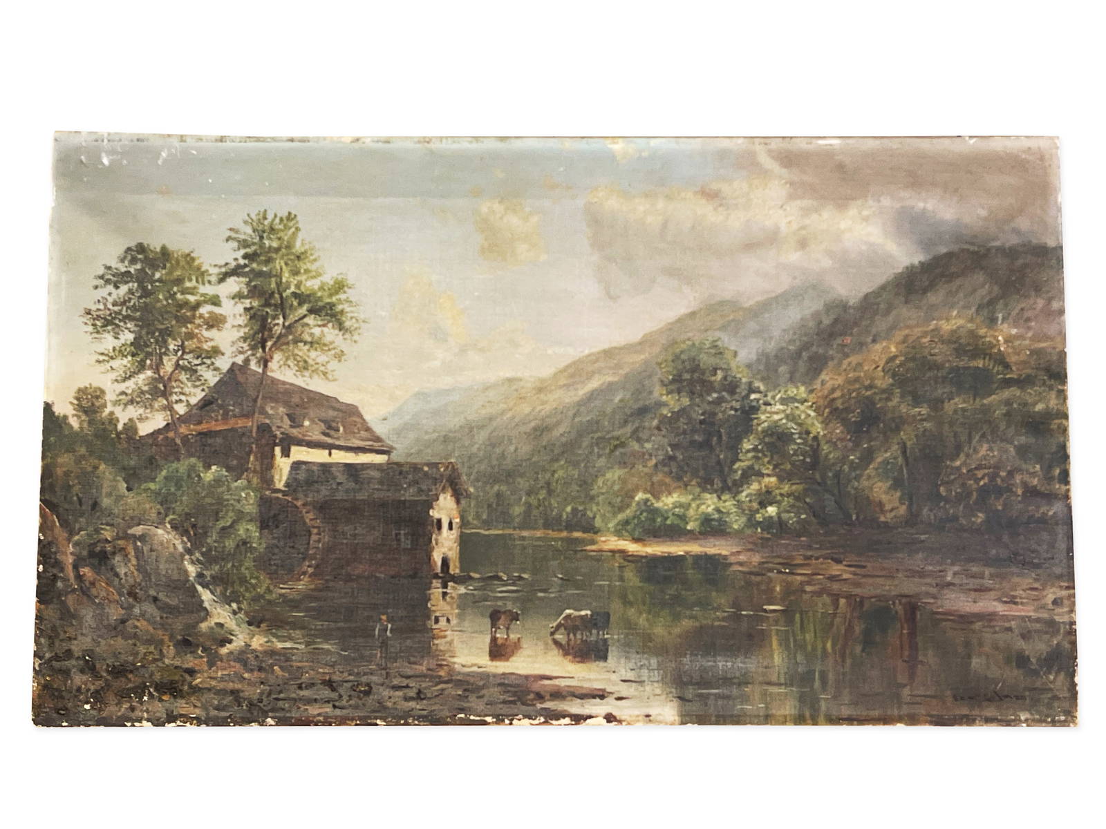 Samuel Colman. Oil/canvas: Landscape Auction