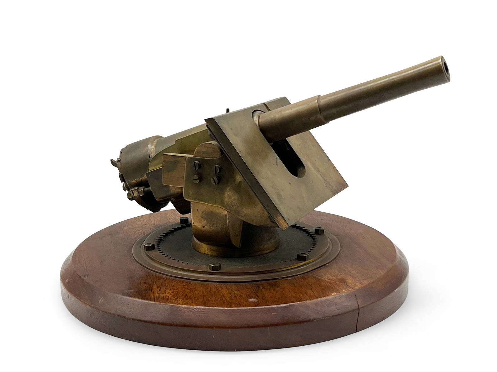 Brass Model Of A U.s. Navy Deck Gun Auction