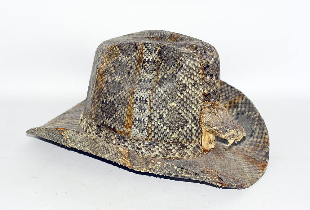 Rattlesnake Skin Cowboy Hat