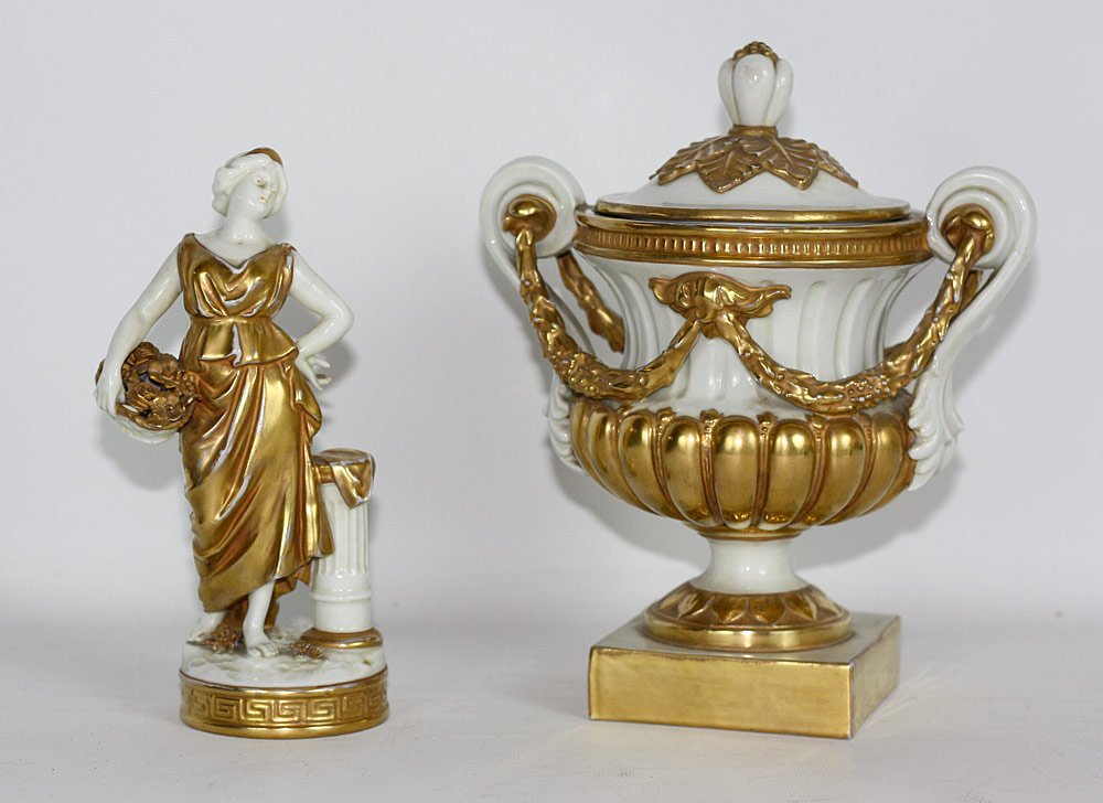 Two Pieces Of Capodimonte Porcelain