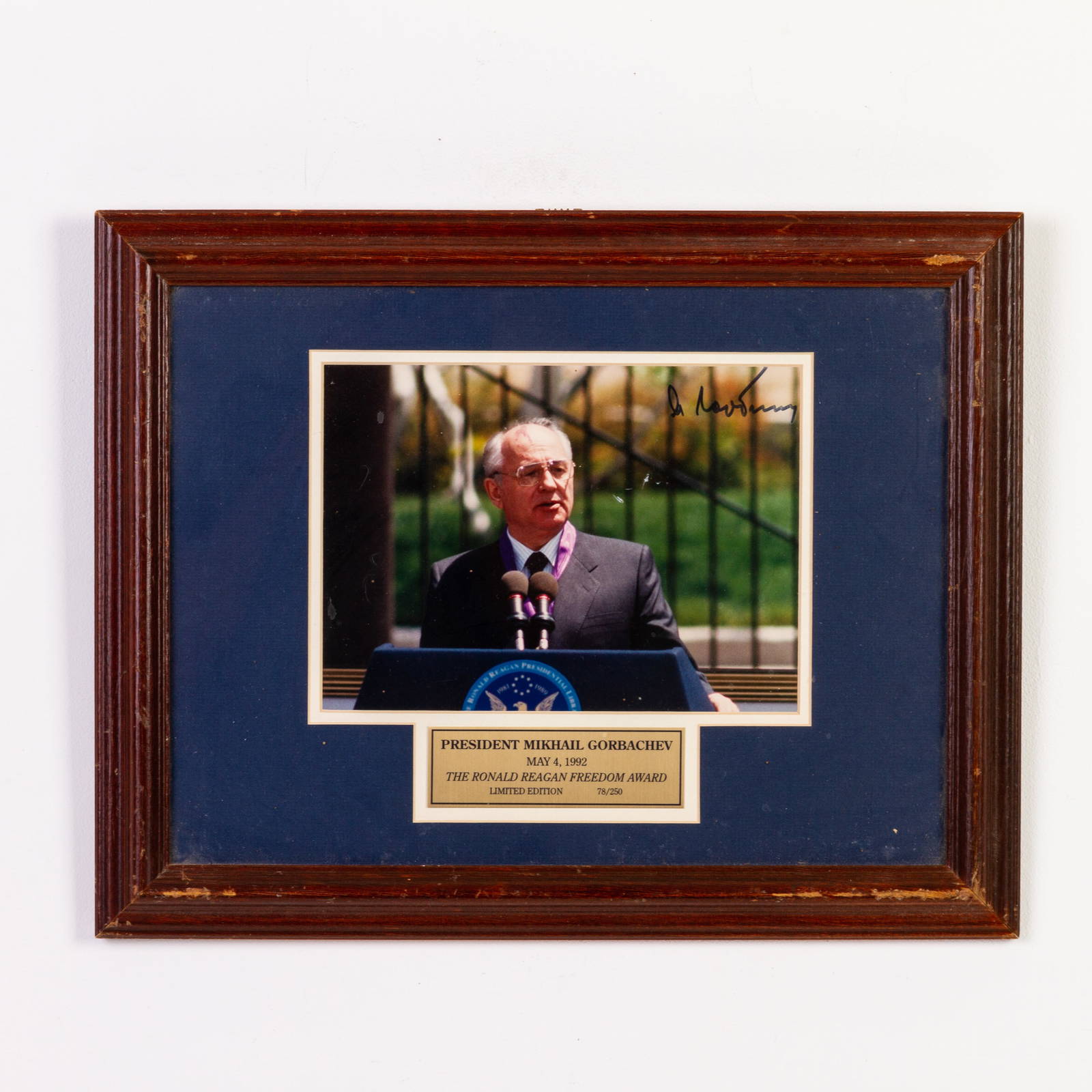 President Mikhail Gorbachev Autograph Political Interest Auction