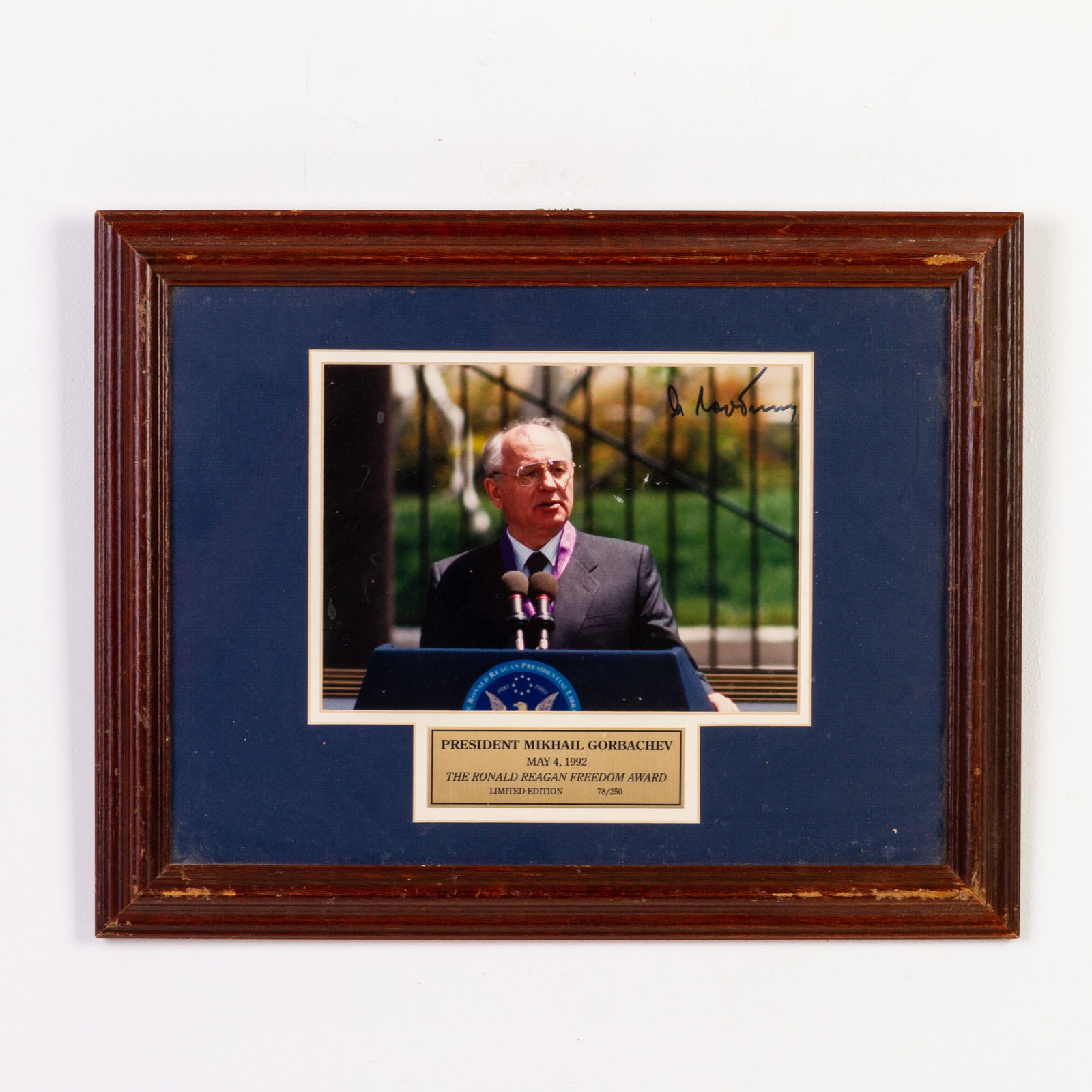 President Mikhail Gorbachev Autograph Political Interest Auction