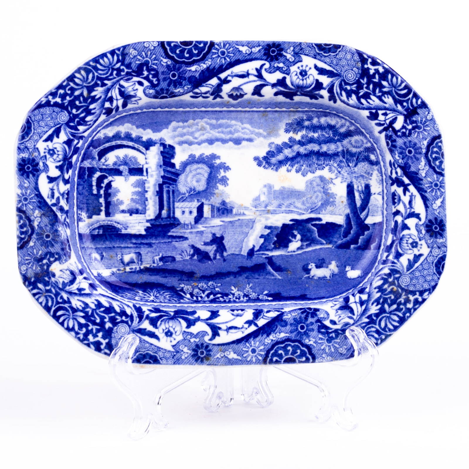 Copeland Spode Blue Italian Porcelain Tray Auction
