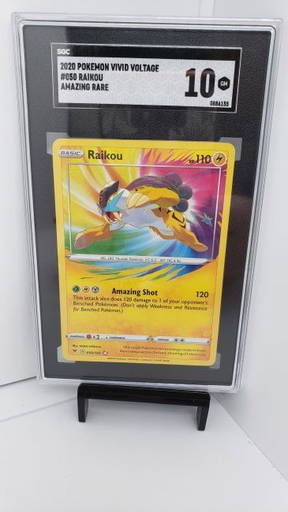 Tcg Pokemon Raikou Amazing Rare Sgc 10 Pop 36