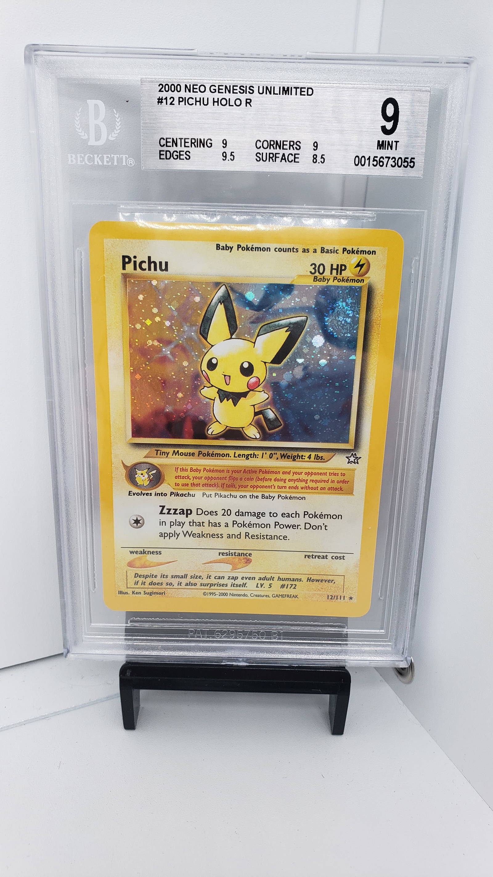 Bgs 9 Pichu Neo Genesis Holo Auction
