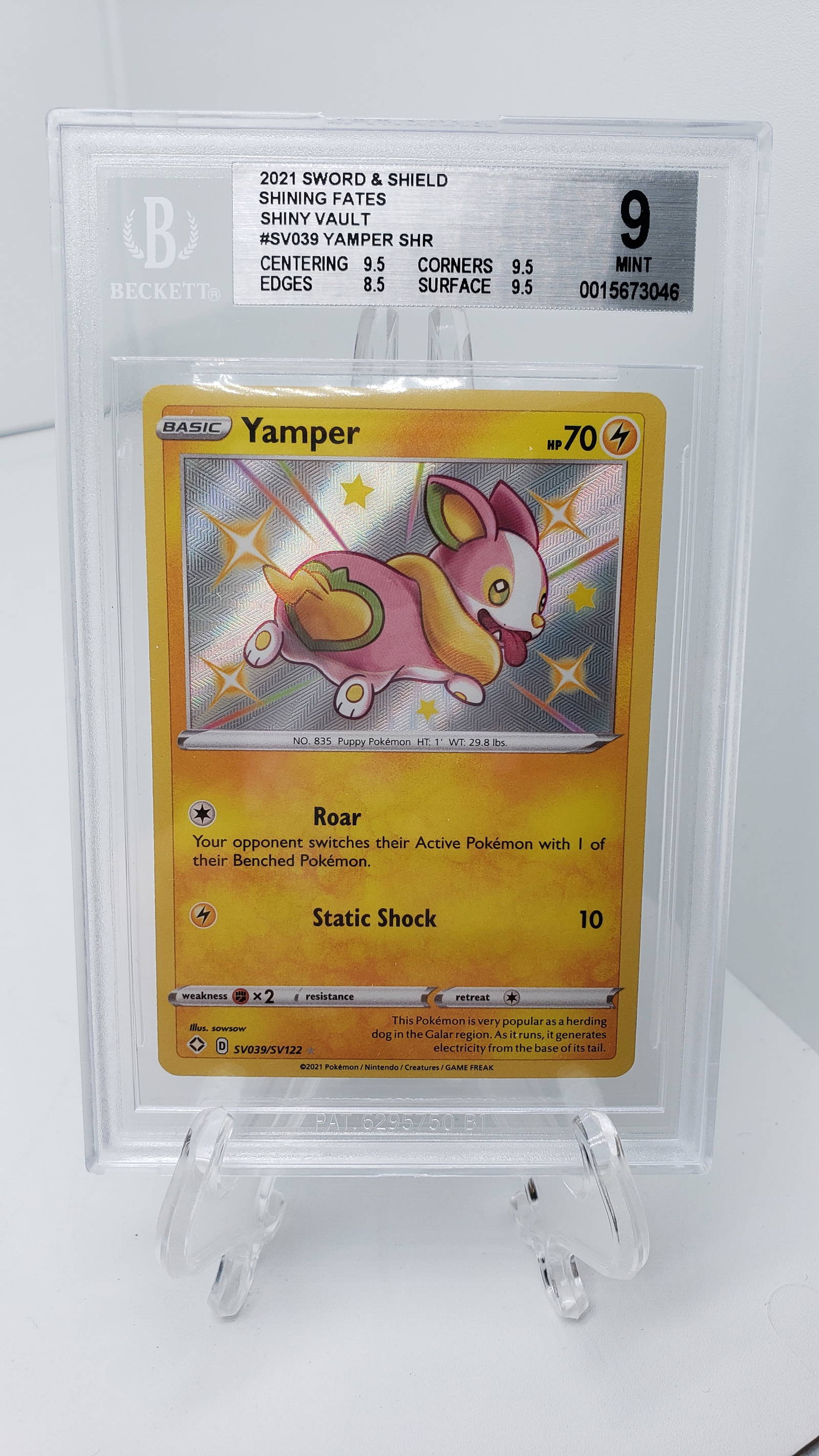 Bgs 9 Yamper Baby Shiny Pop 1 Auction