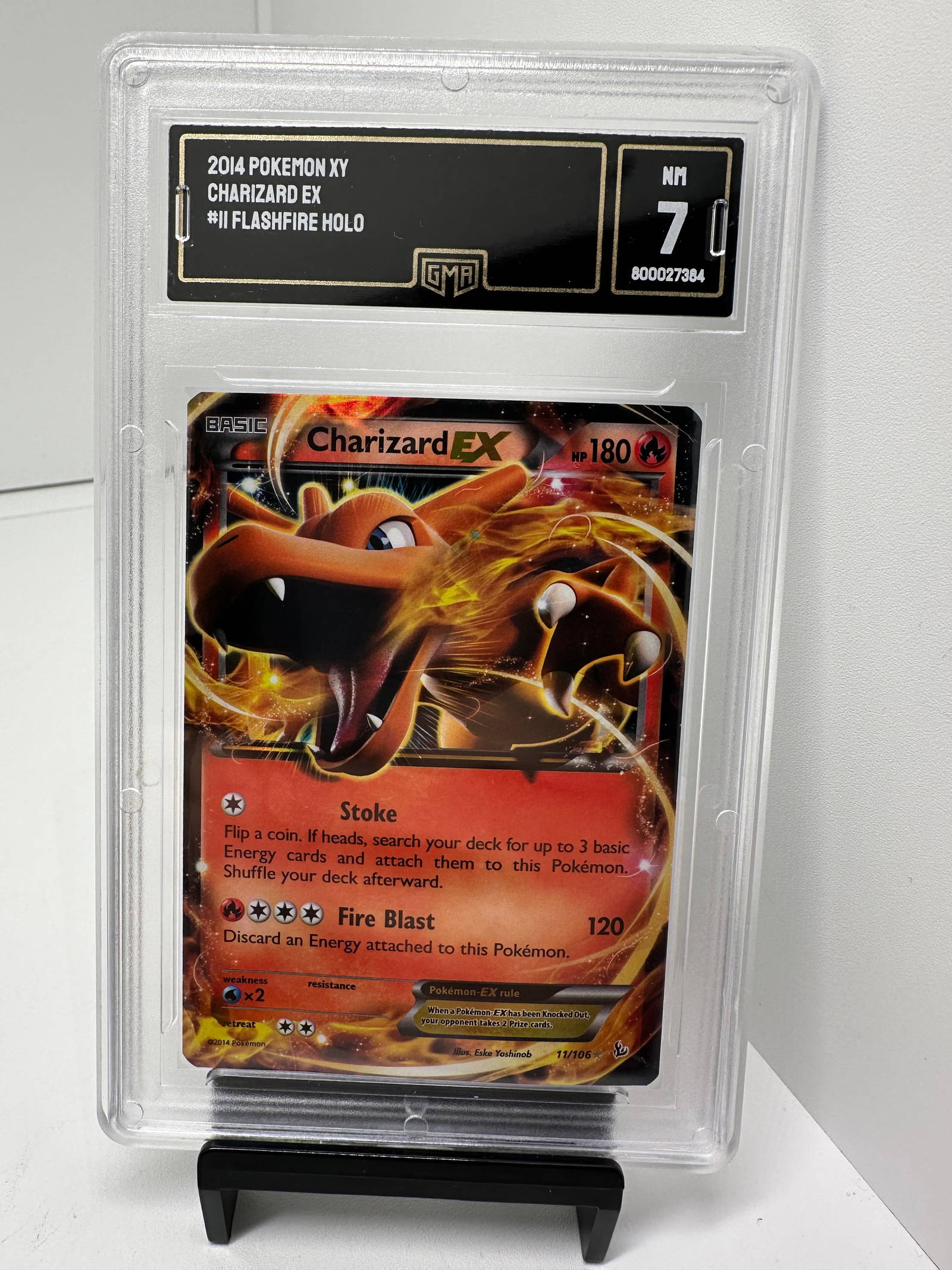 Charizard Ex Flashfire Gma 7 Auction