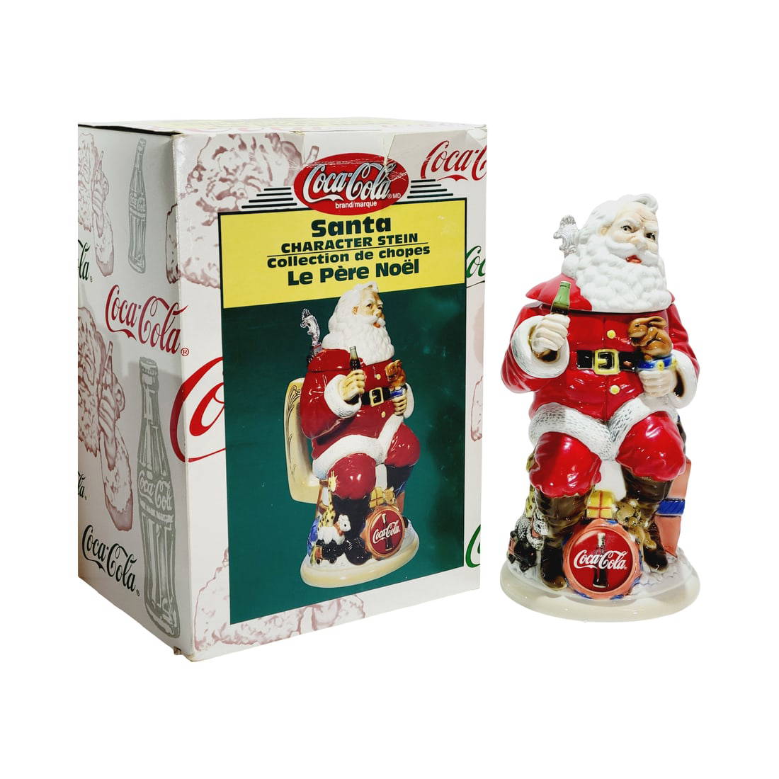 Budweiser Beer Stein Cs394, German Beer Stein, Santa Character - Jul 05 ...