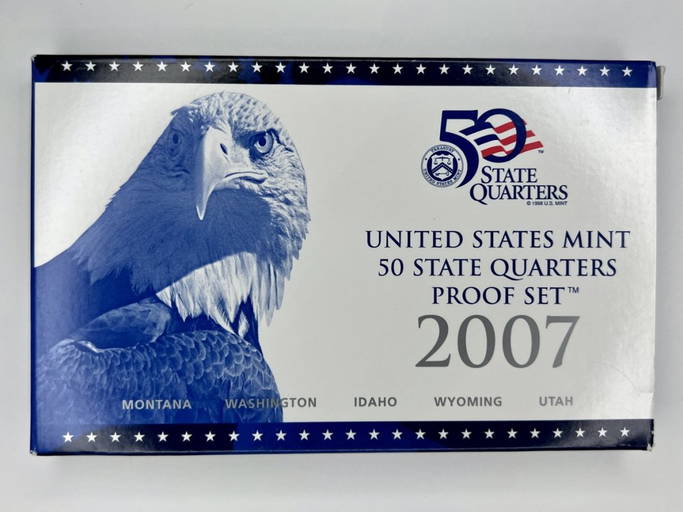 Us Mint 2007 State Quarter Set 5 Coins