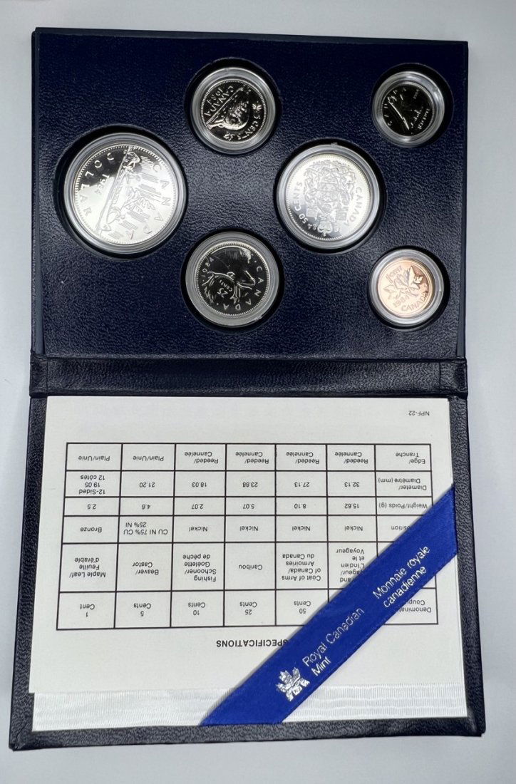 1984 Royal Canadian Mint 6 Coin Proof Set