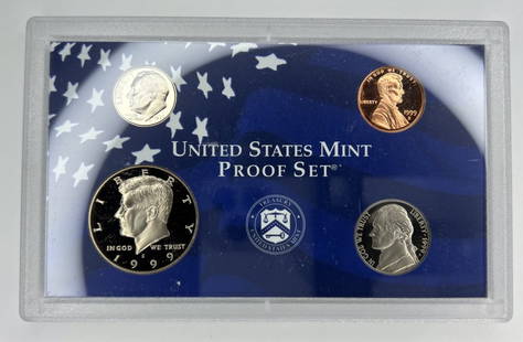 1982 1999 Us Proof Mint Sets [17 Coins]