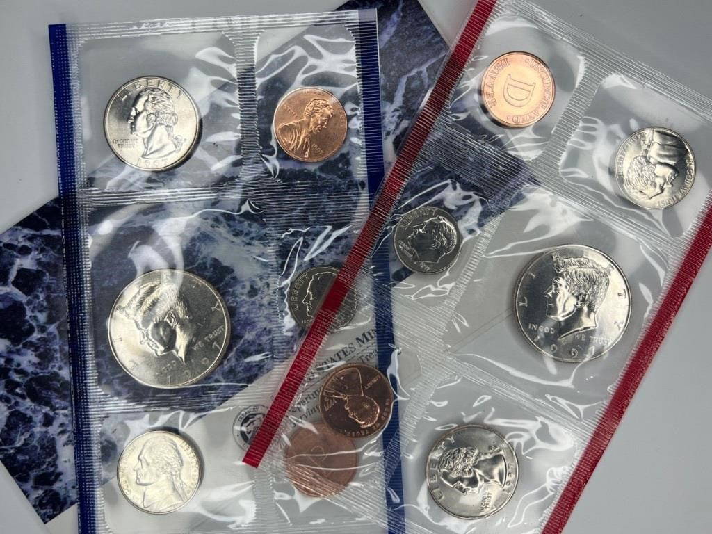 Us Mint 1997 Uncirculated Coin Set 12 Coins Ogp Auction