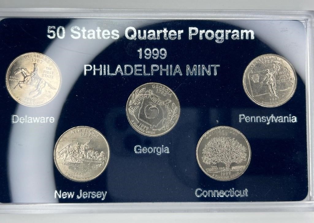1999 Commemorative Quarters Philadelphia Set Auction