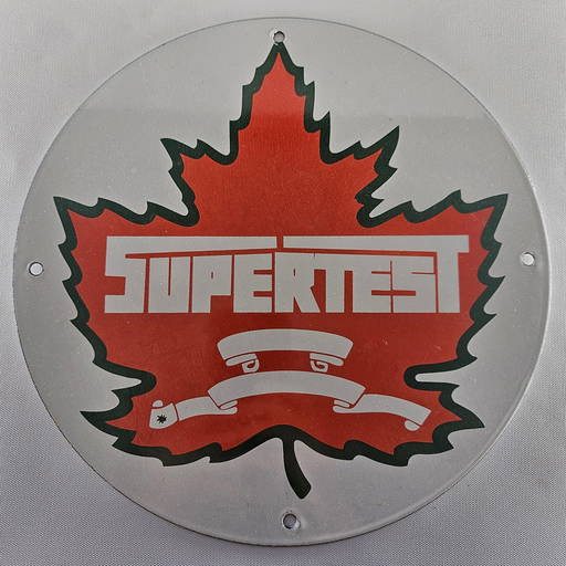 Supertest Gasoline Gas Oil Garage Man Cave Porcelain Sign