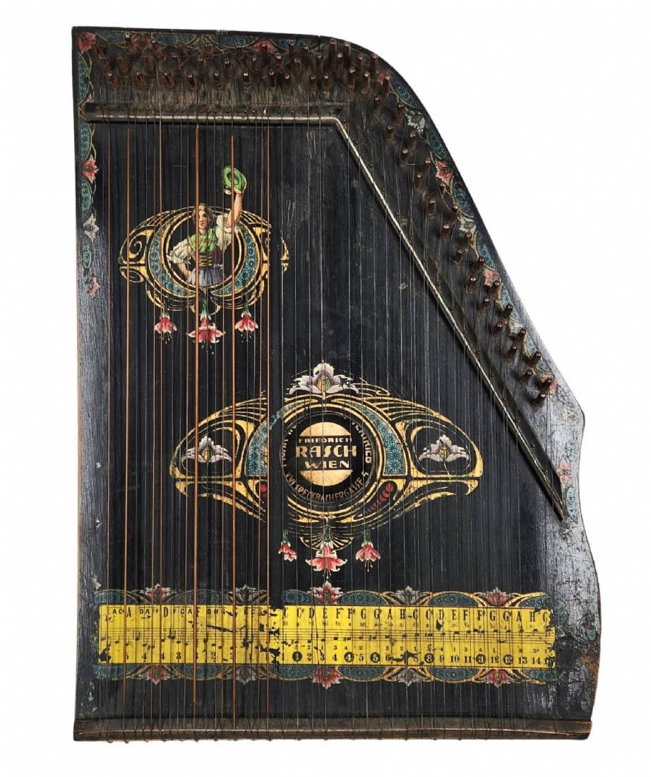 For Collectors Of Musical Instruments - An Antique Austrian Sitar, Made ...