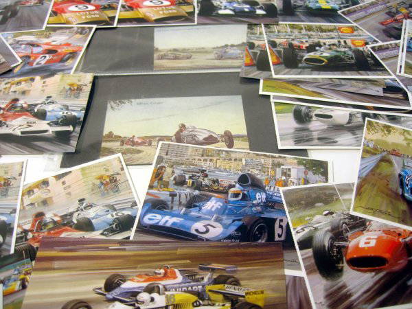 Large Quantity Of Motor Racing Postcards