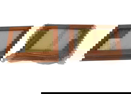 2pc Wood Cigar Display Case Humidors