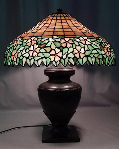 Handel Leaded Lamp Shade Handel Base