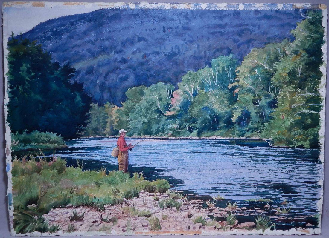 Henry McDaniel (1908-2008, United States) Fisherman