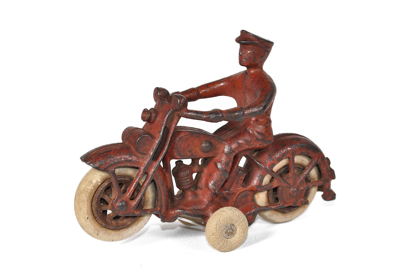 Kilgore Large Cast Iron Motorcycle Cop Auction