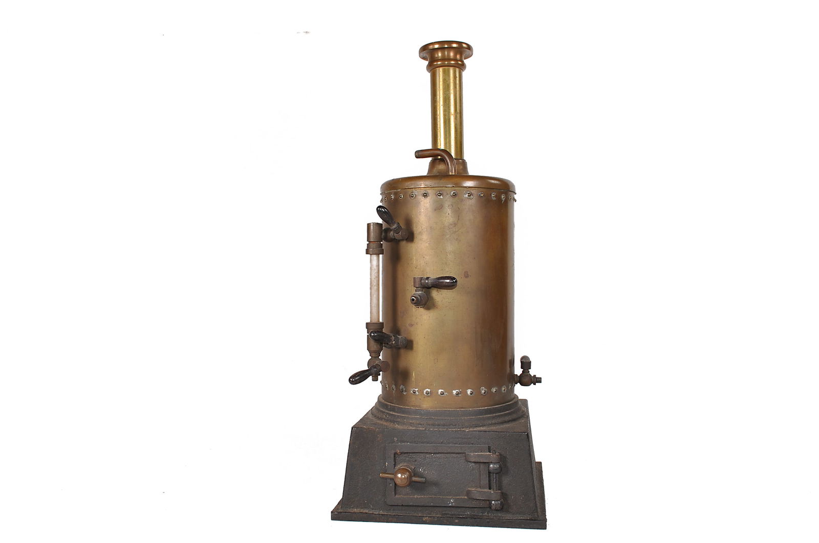 Gigantic Brass Vertical Steam Boiler Engine Stevens Dockyard Ca 1900 ...