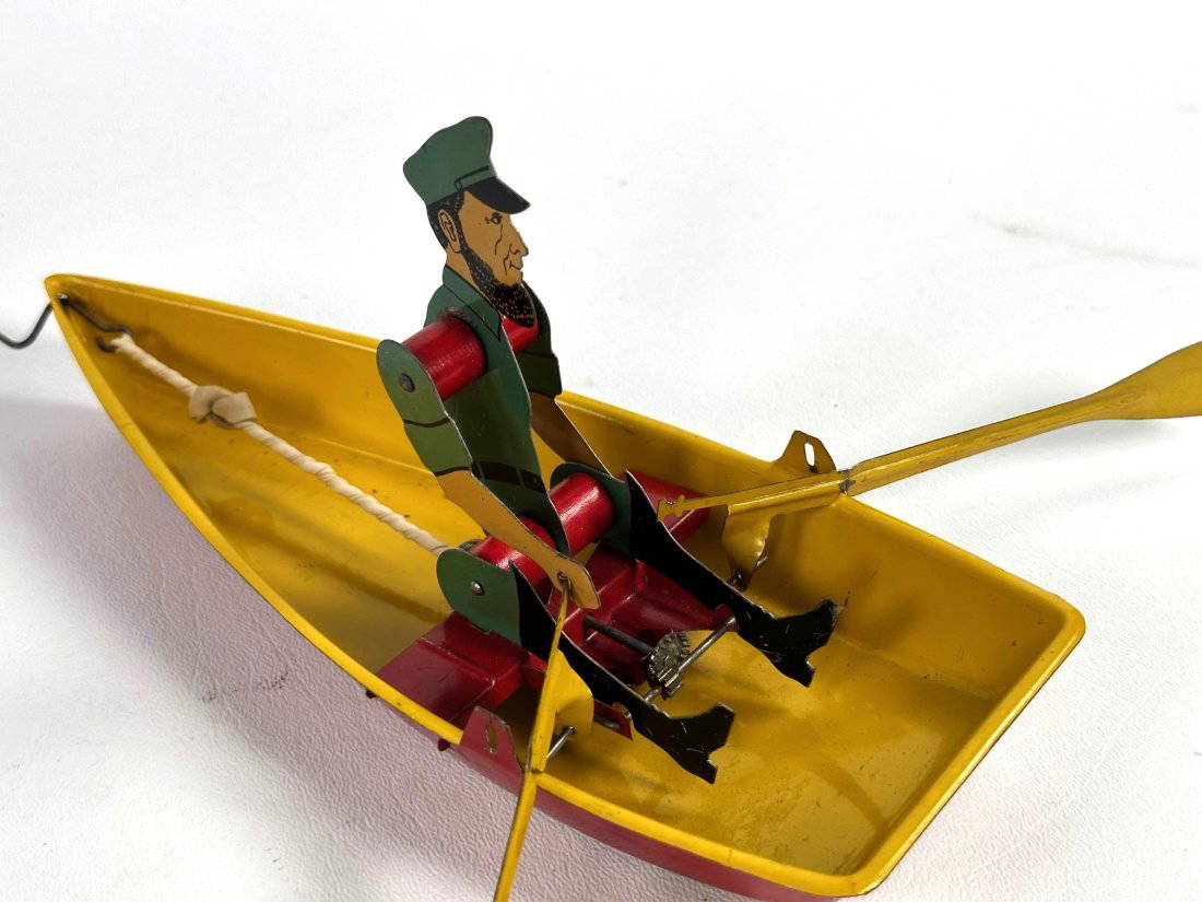 Emmert-hammes & Co. Barnacle Bill Rowboat Tin Toy Boat Auction