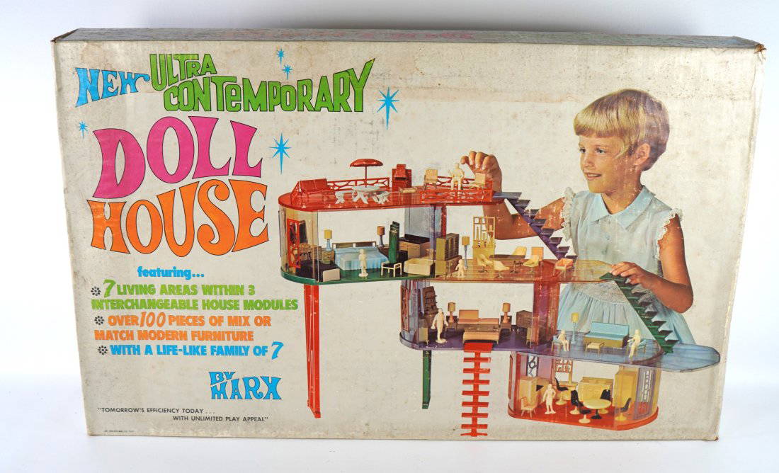 Marx New Ultra Contemorary Doll House No. 2000 Mib Auction