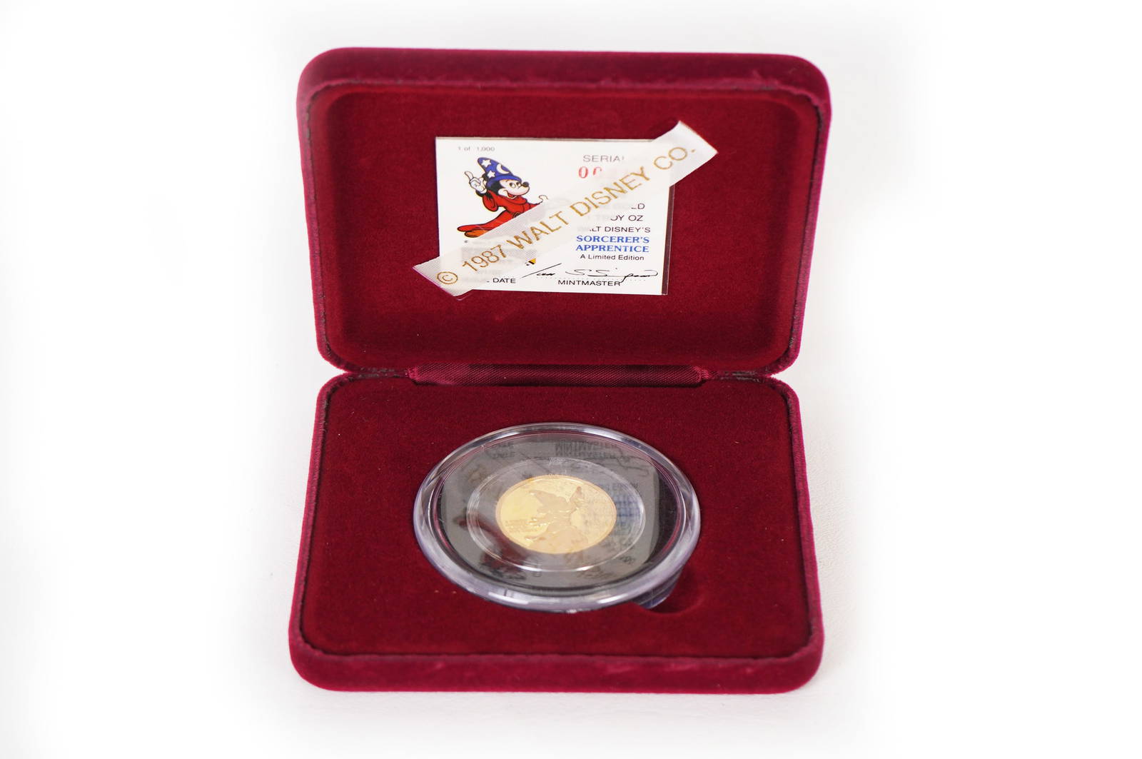 1987 Rarities Mint Walt Disney Mickey Sorcerer's Apprentice 1 Troy Oz ...