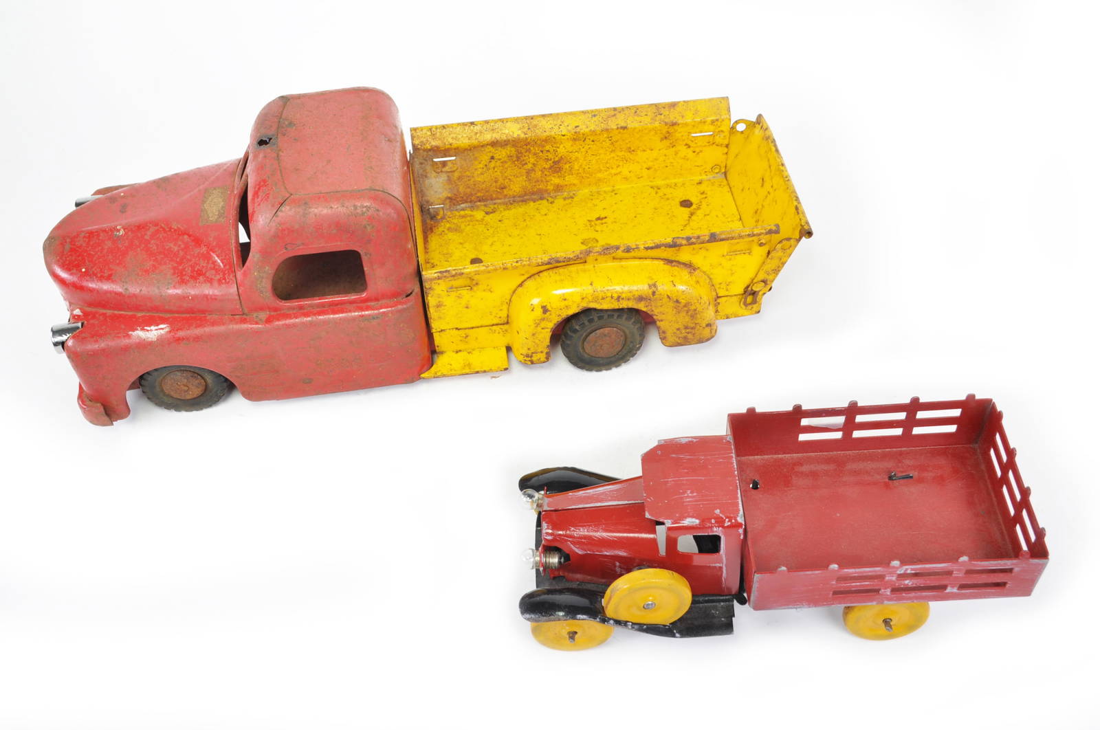Structo Rustic American Steel Truck And Wyandotte Stake Truck Auction