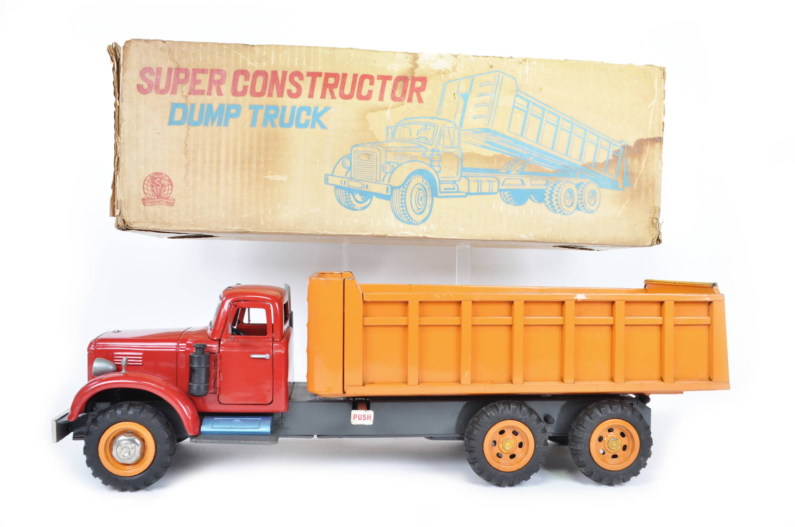 Japan Sss Toys Huge Super Constructor Dump Truck 23" Long In Original ...