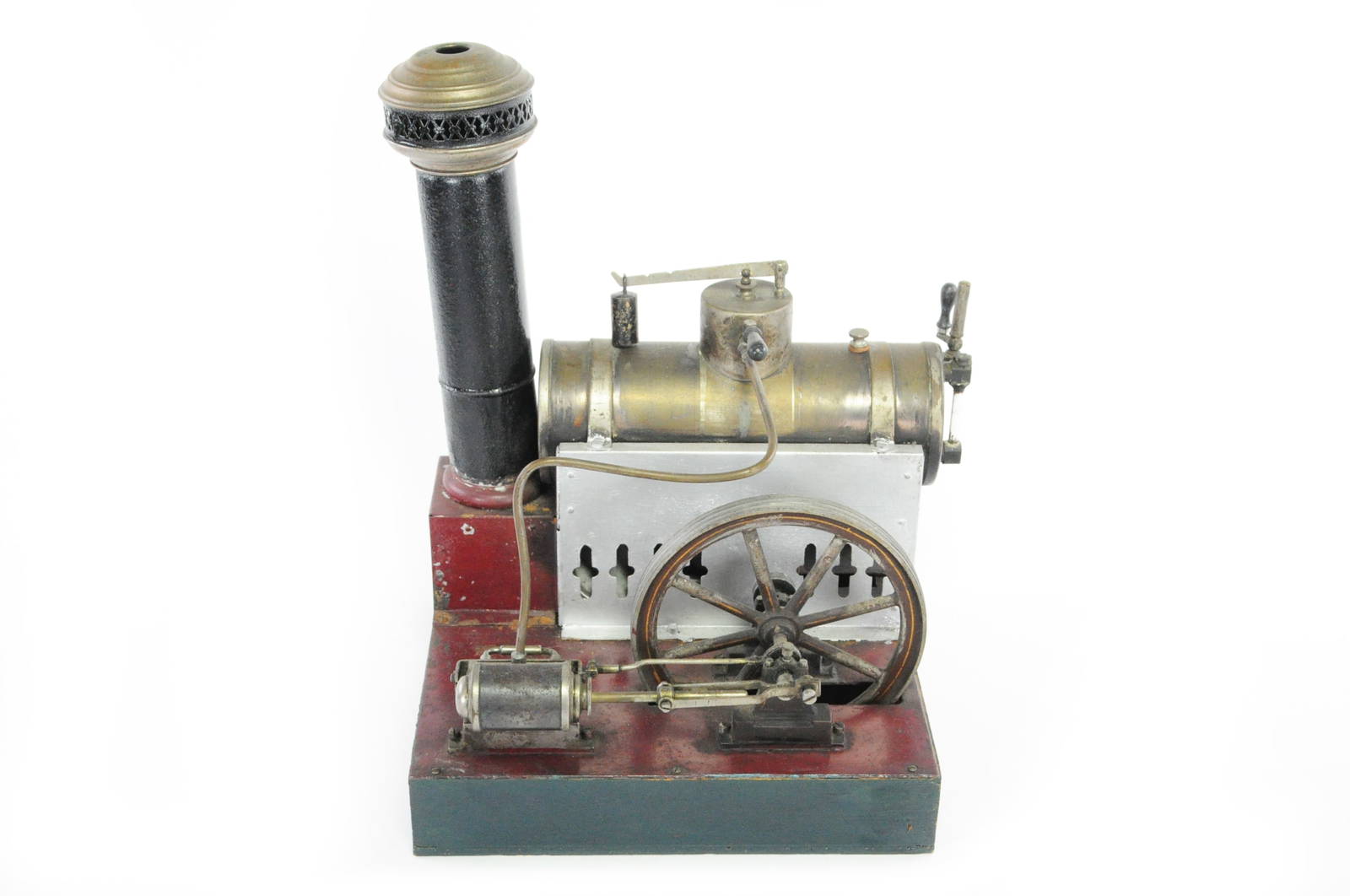 Large Schoenner Steam Engine With Heavy Flywheel Auction