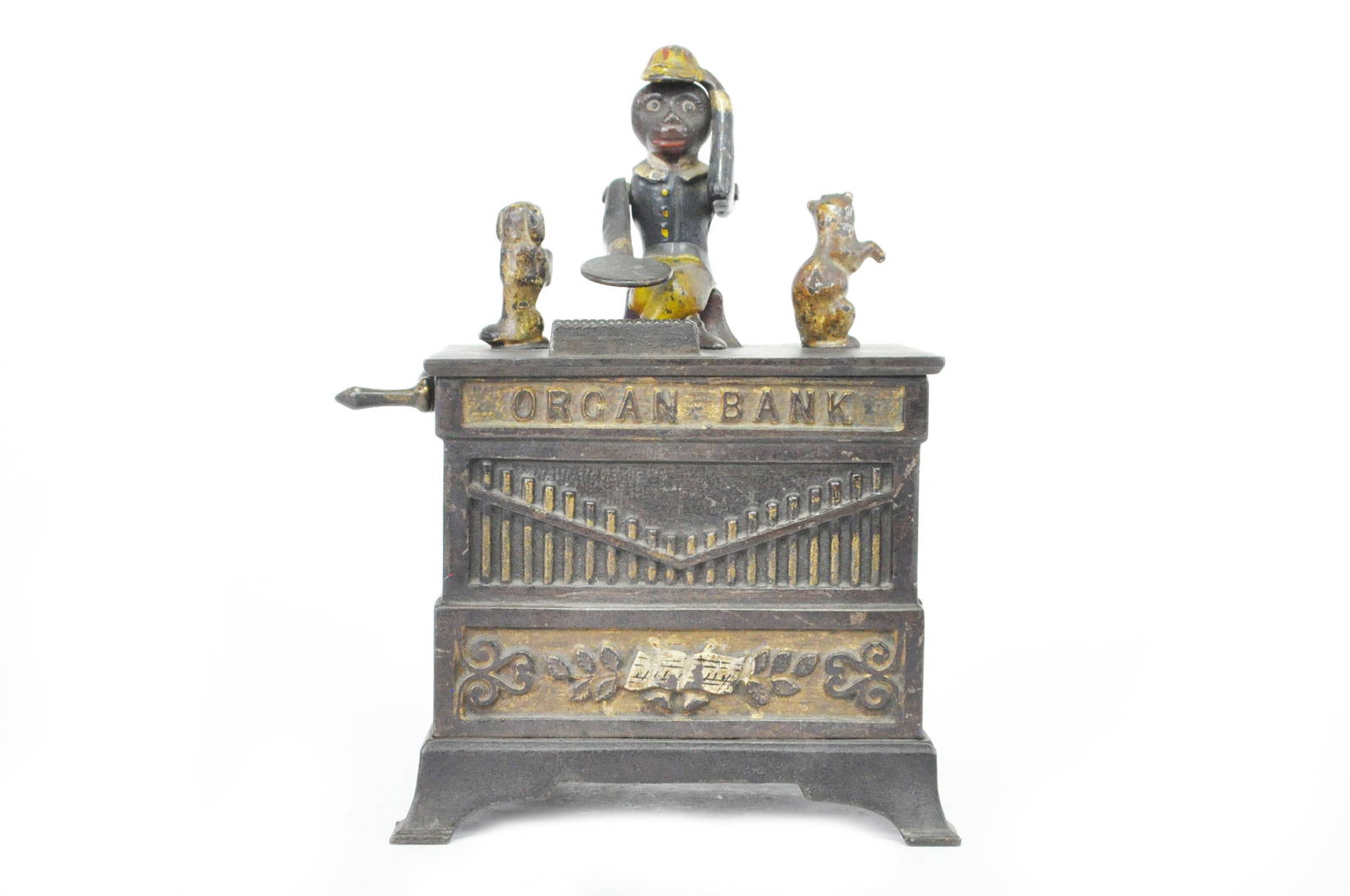 Kyser & Rex Ca. 1882 Cast Iron Mechanical Organ Bank/organ Grinder Bank ...