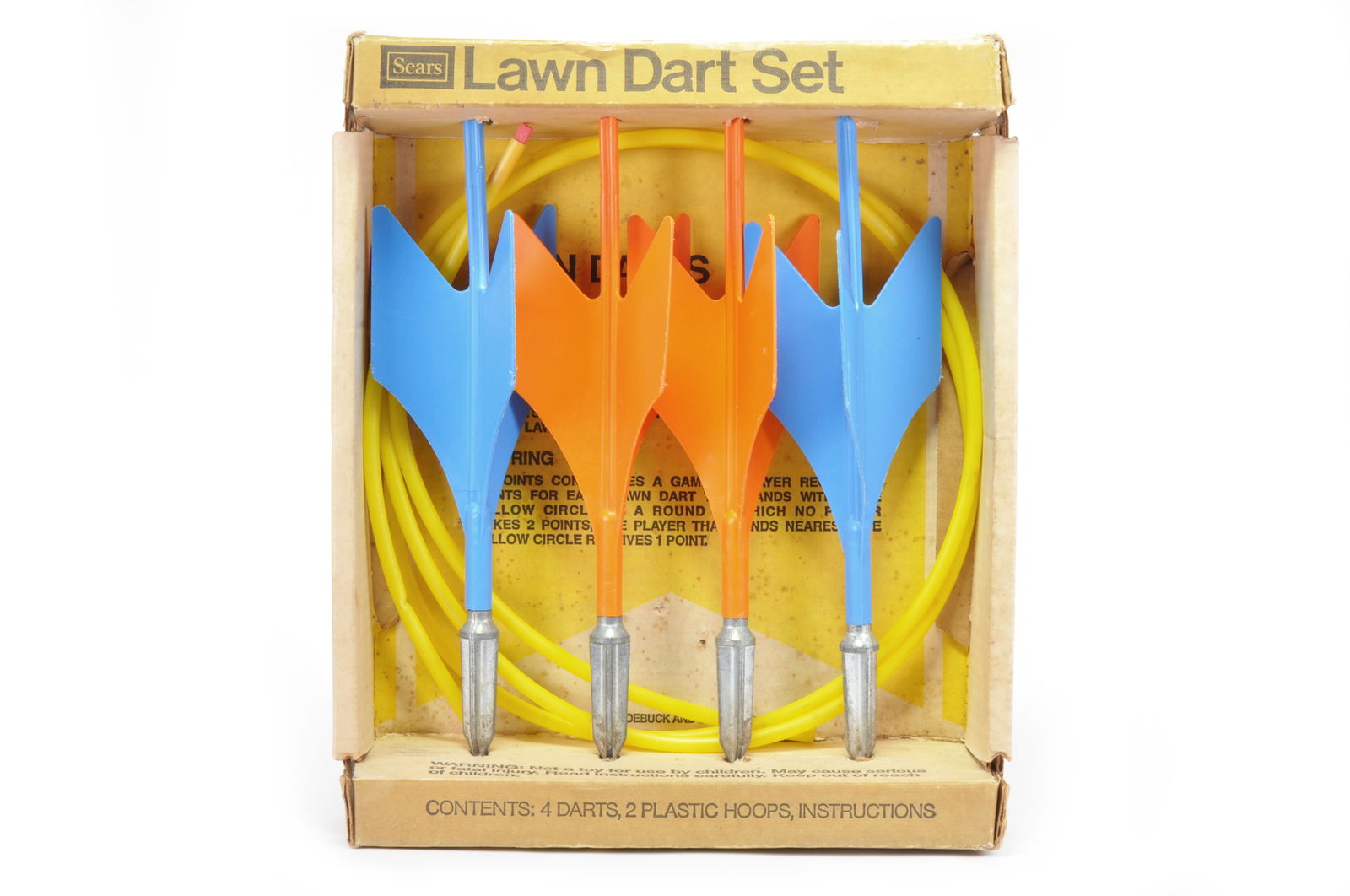 Vintage Jarts Lawn Darts Complete Set