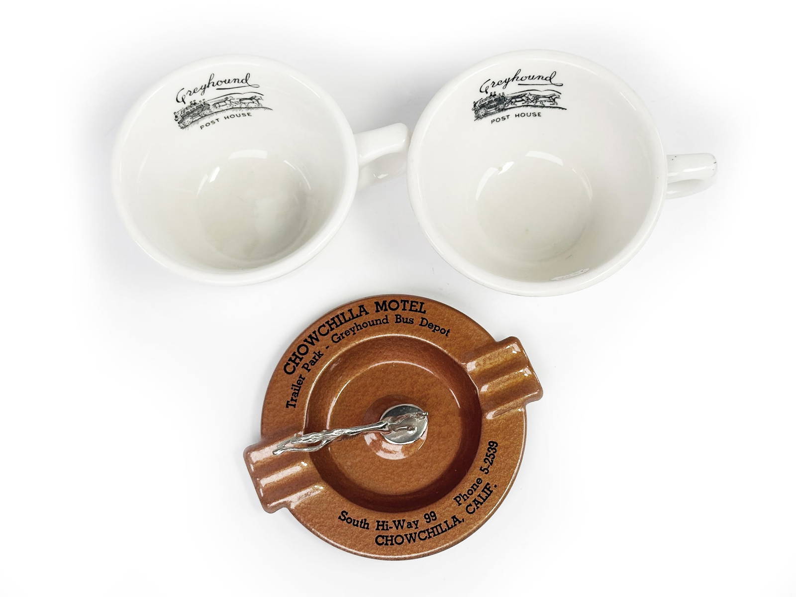 Greyhound Lines Memorabilia Walker China Greyhound Post House Cups ...