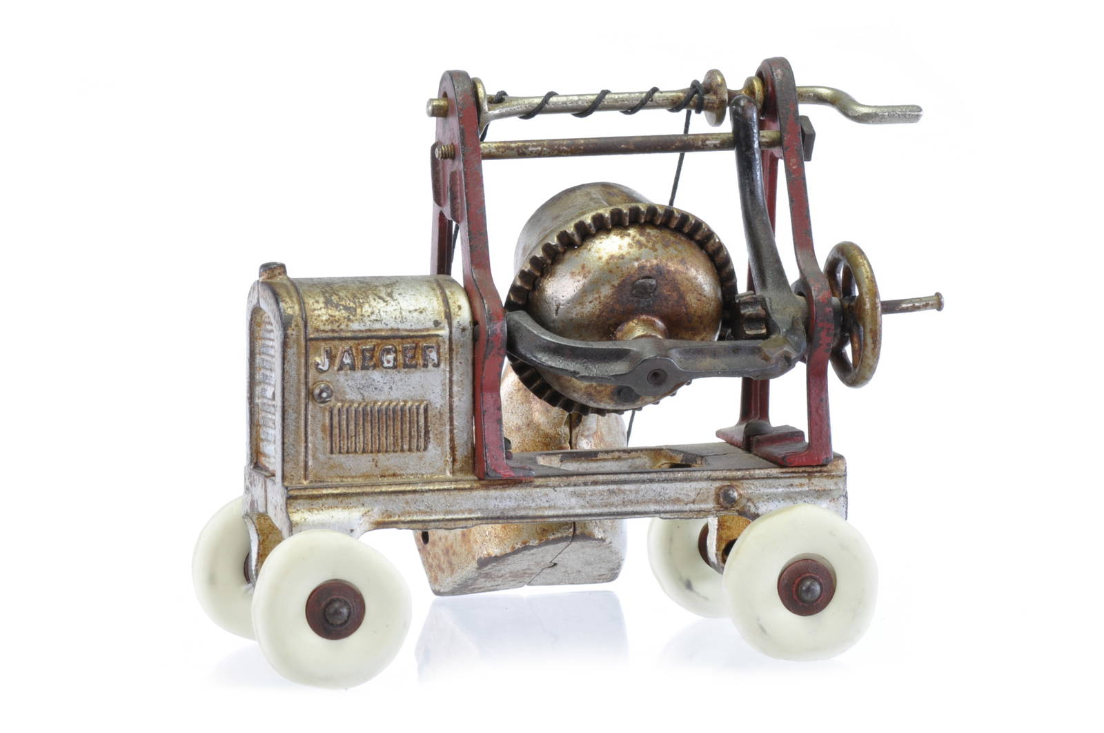 Kenton Silver And Red Jaeger Cement Mixer In Cast Iron Auction