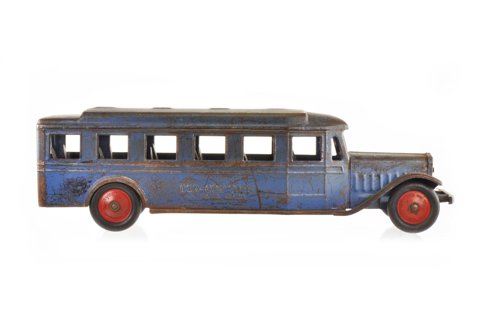 Blue Cor-cor Toys Steel Bus Auction