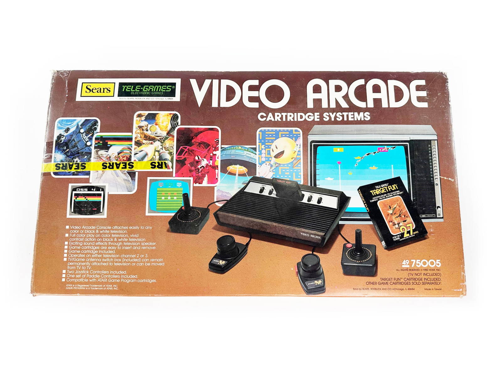 Sears Tele-games Atari Style Video Arcade Cartridge System Auction