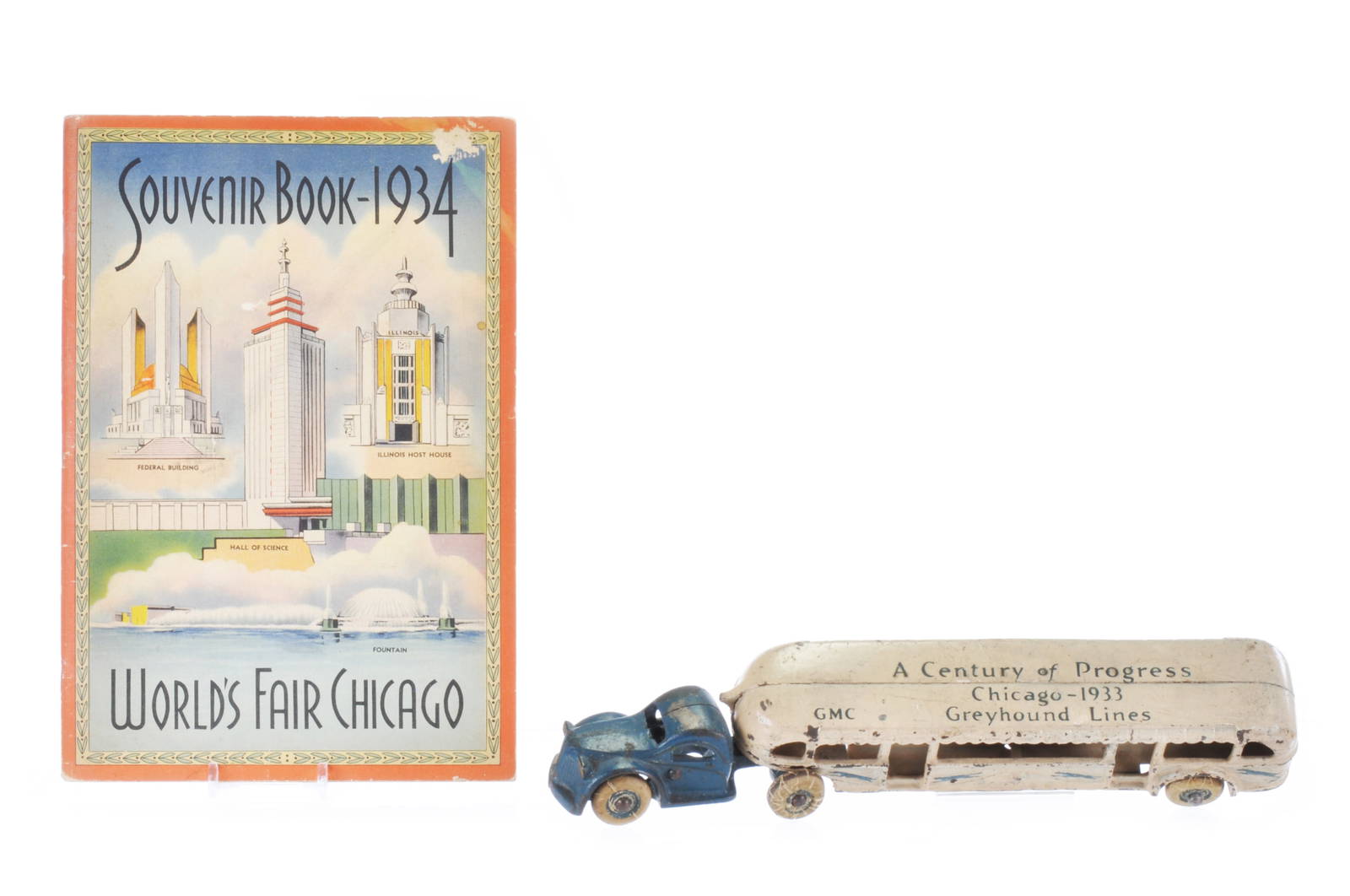 Gmc Greyhound Century Of Progress Bus And Souvenir Book Auction