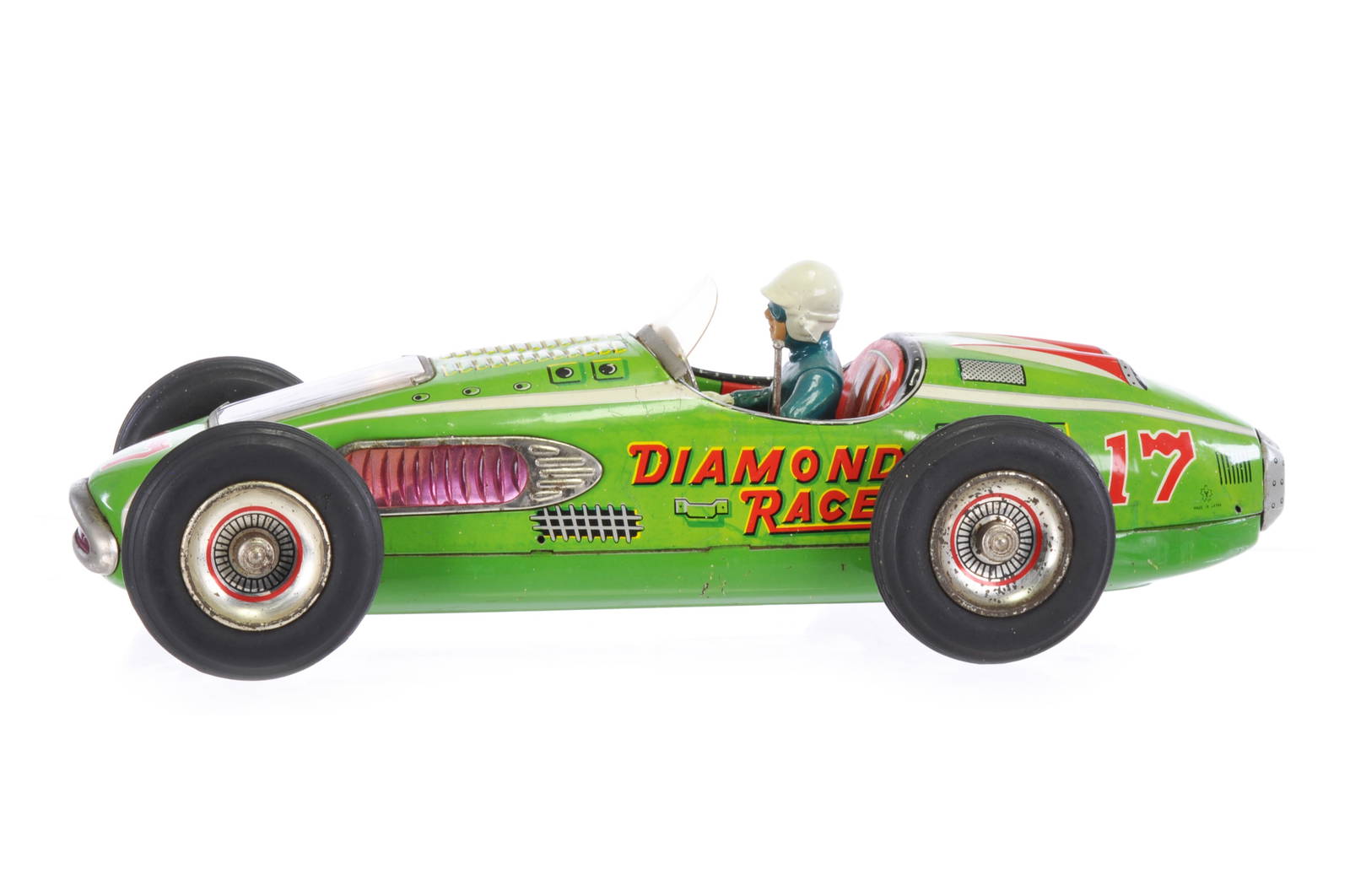 Yonezawa Diamond Racer #17 Tin Car, Japan Auction