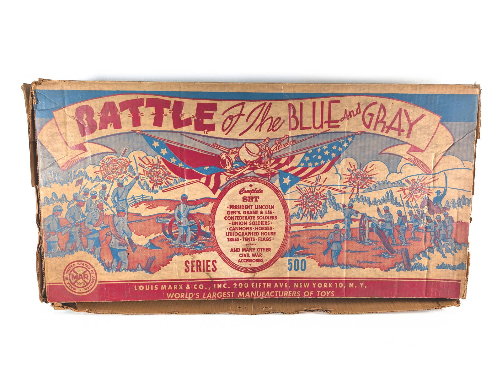 Marx Battle Of The Blue & Gray Playset In Original Box No. 4745 Auction