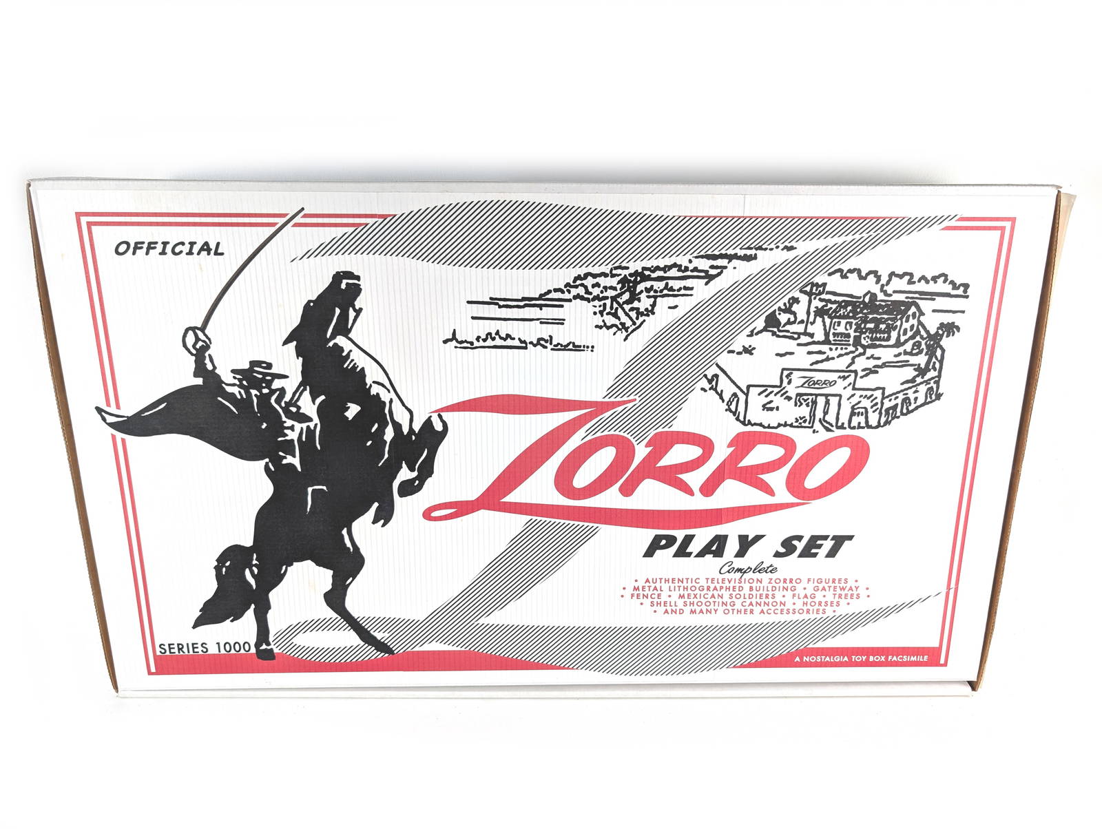 Marx Zorro Playset No. 3754 Series 1000 Reproduction Box Auction